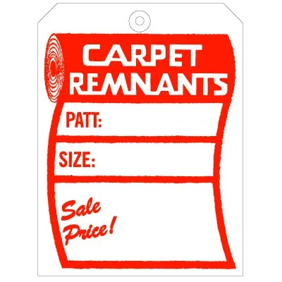 Carpet Remnant Tag - AMS Printing