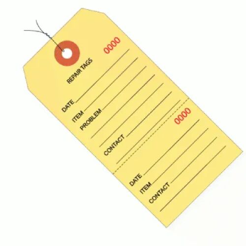 Repair Tags with Wires Attached - AMS Printing