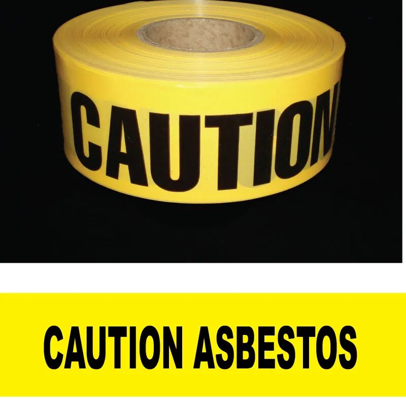 Caution Asbestos Barricade Tape - AMS Printing