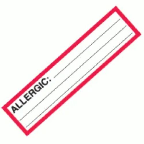 ALLERGY Alert Labels - AMS Printing