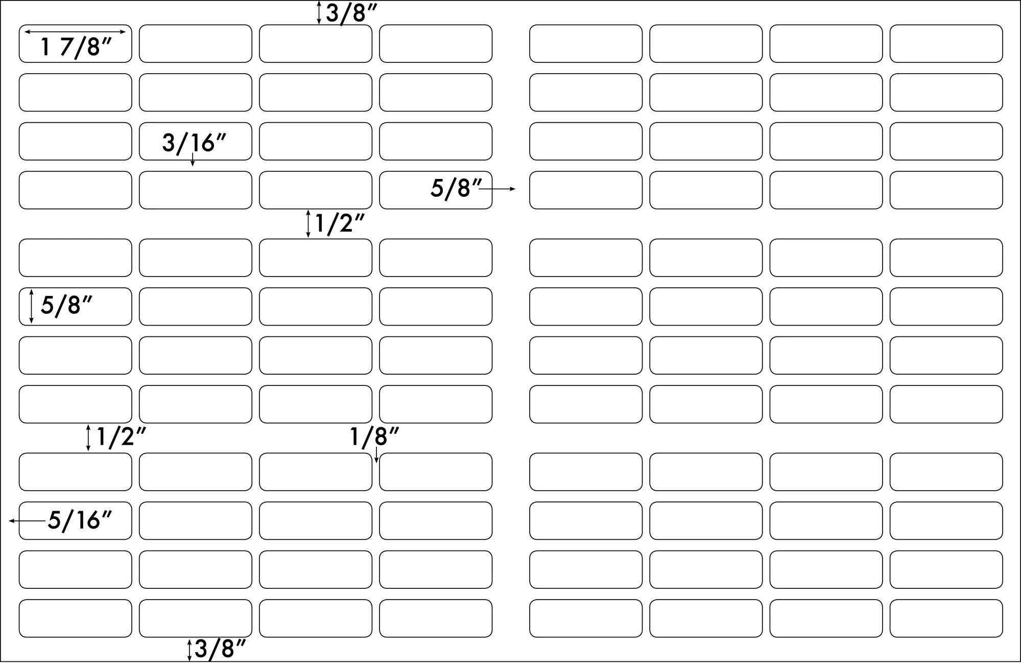 1 7/8" x 5/8" - AMS Printing