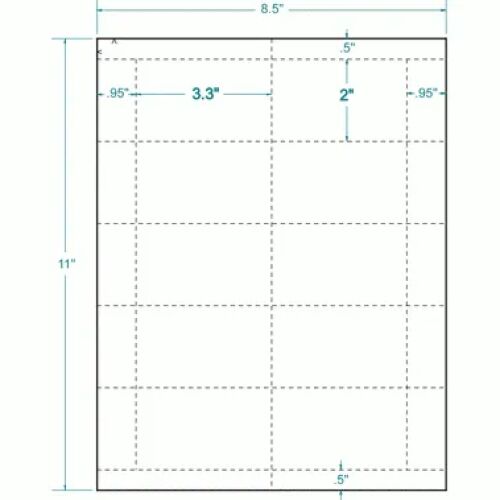 White Postage Tray Tags - AMS Printing