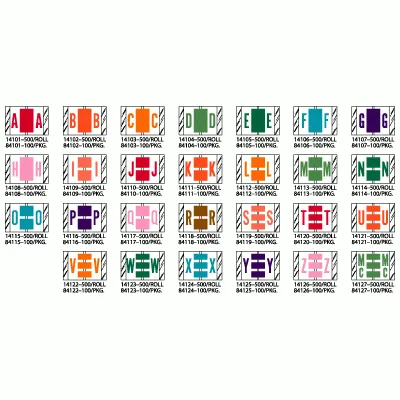 14100 Tab Products® compatible Alpha. tabs - AMS Printing