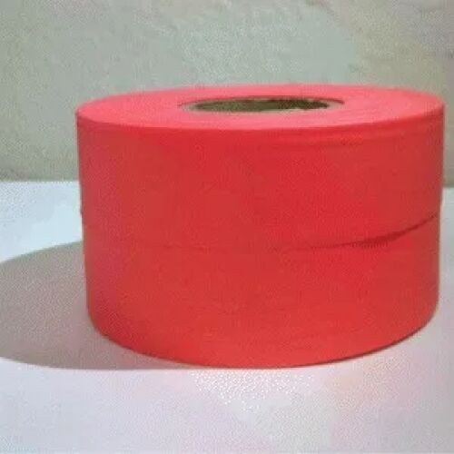 Flagging Tape Fluorescent Red Color, Vinyl - AMS Printing