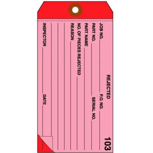 2 Part Inspection Tags, Plain - AMS Printing