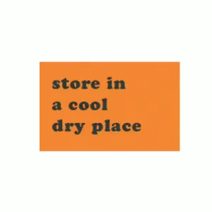 "Store In A Cool Dry Place" Label - AMS Printing
