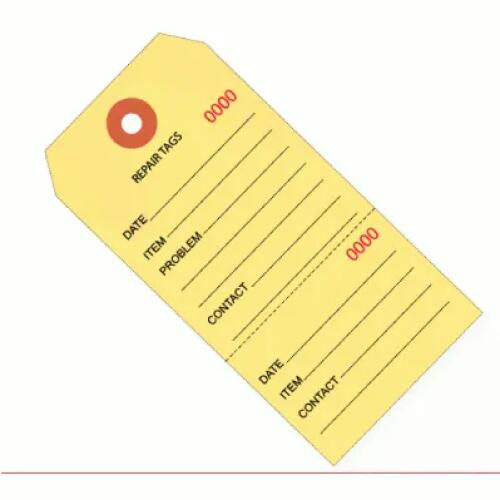 Repair Tags - AMS Printing