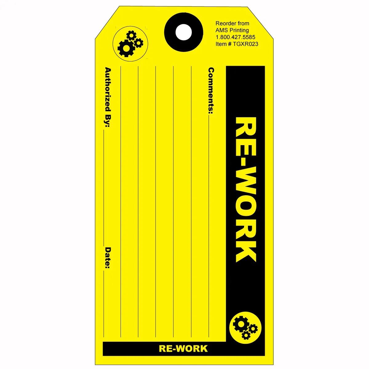 Production Quality Control Tags - AMS Printing