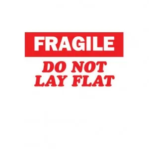 "FRAGILE DO NOT LAY FLAT" Label - AMS Printing