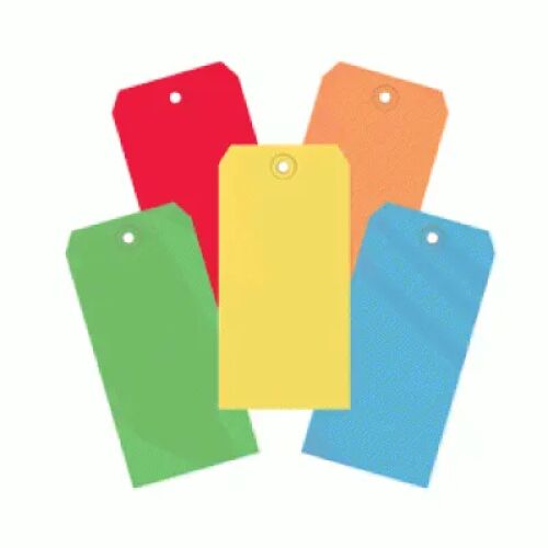Assorted Color 13 Pt. Shipping Tags - AMS Printing