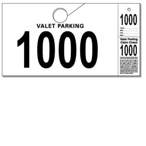 Parking valet tags for parking lots and for hotels - AMS Printing