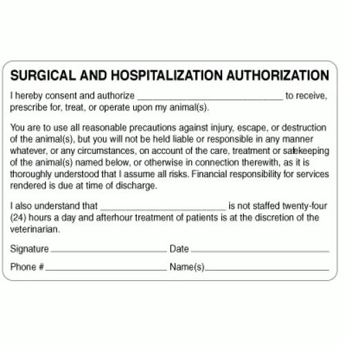 Authorization & Consent Labels - AMS Printing