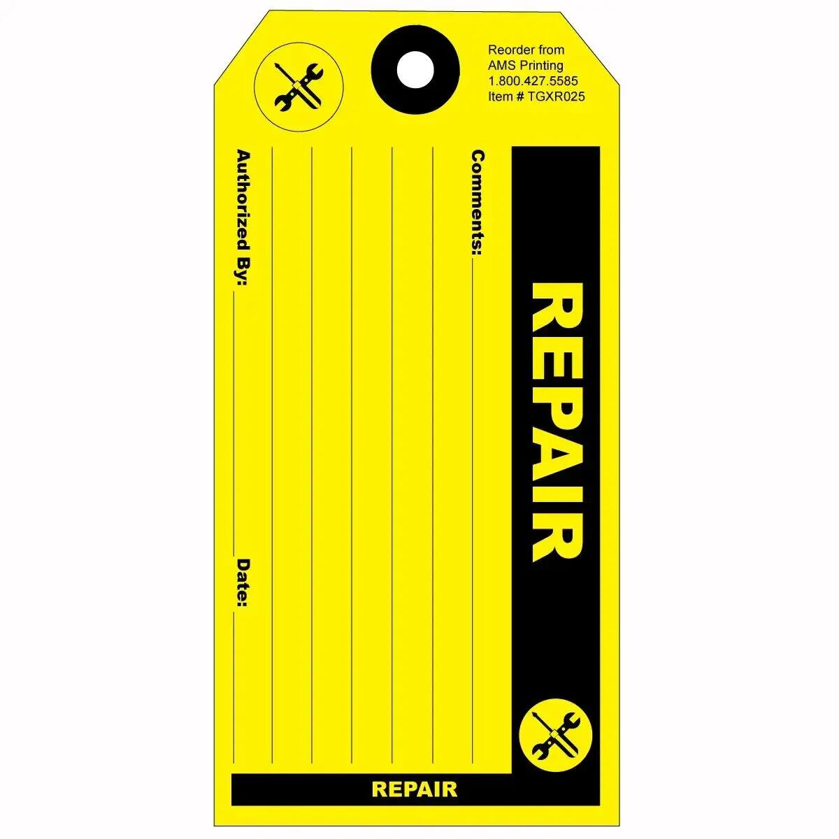 Production Quality Control Tags - AMS Printing