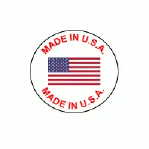 "MADE IN U.S.A." Flag Label - AMS Printing