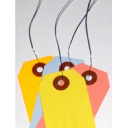 #3 Colored Pre-Wired Tags - AMS Printing